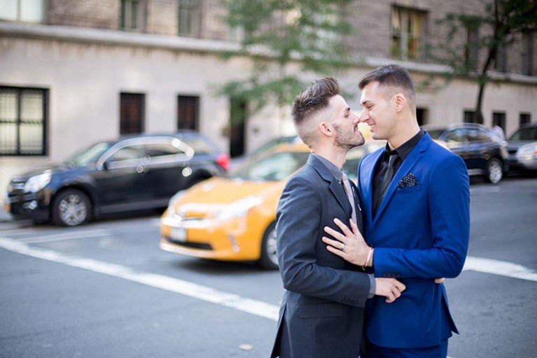 Lucio and Joey's New York Sunrise Engagement Session