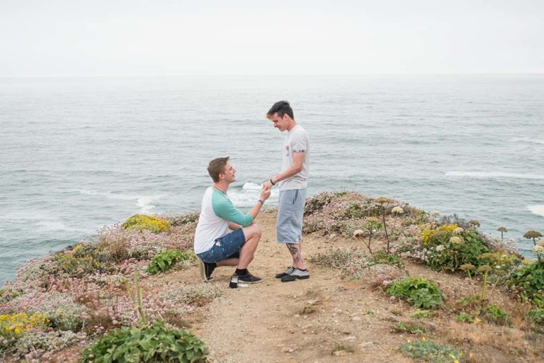 Navarro Point, California foggy engagement shoot | Equally Wed