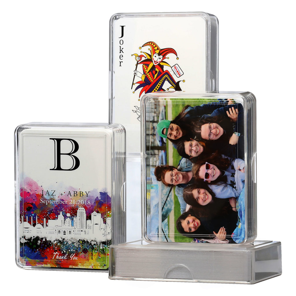 Create fun, custom wedding playing cards with You're On Deck
