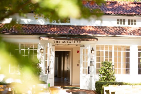 Outdoor DIY fall wedding at the Solarium in Decatur, Georgia