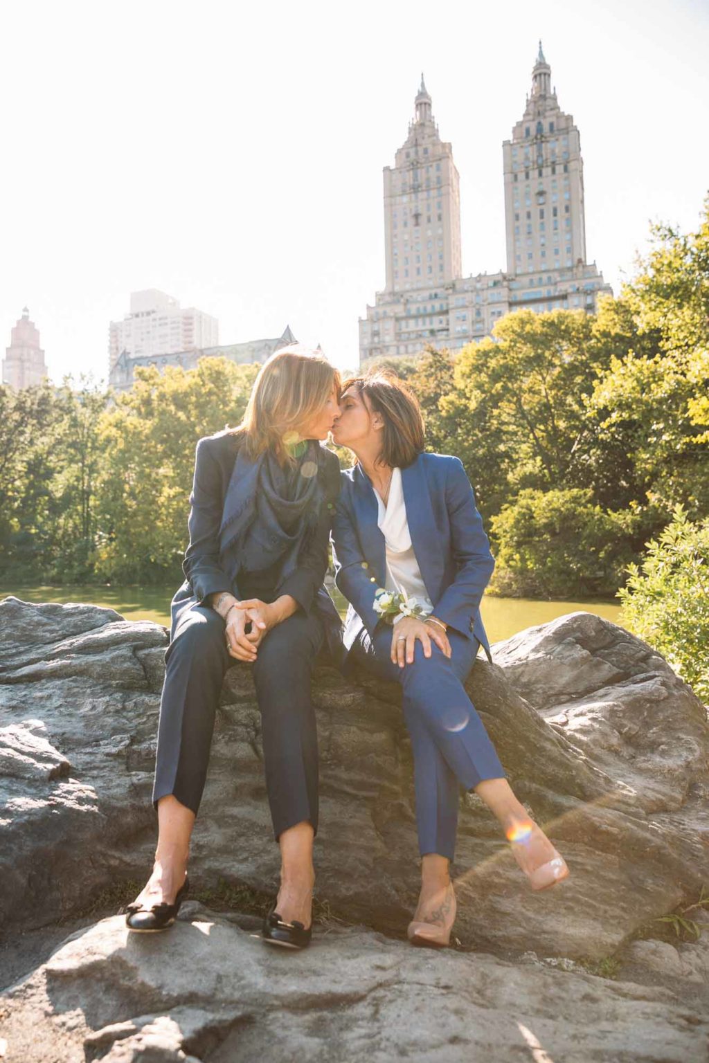 Chiara + Stefania: Italian couple celebrates a Central Park wedding ...
