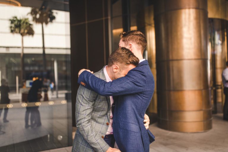 Sydney, Australia, microwedding with neighborhood pub reception