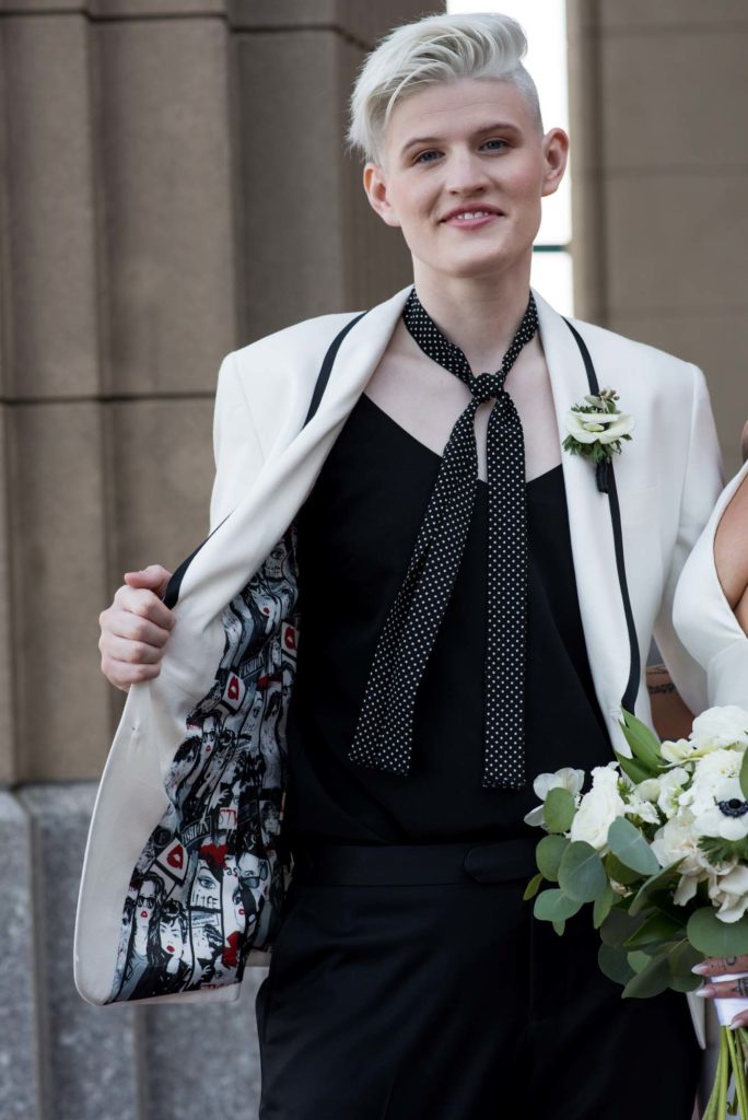 An intimate, nonbinary pandemic wedding at sea