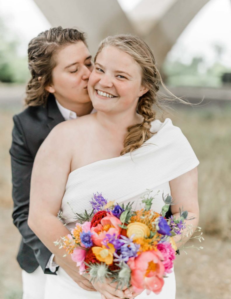 Colorful rainbow wedding inspiration