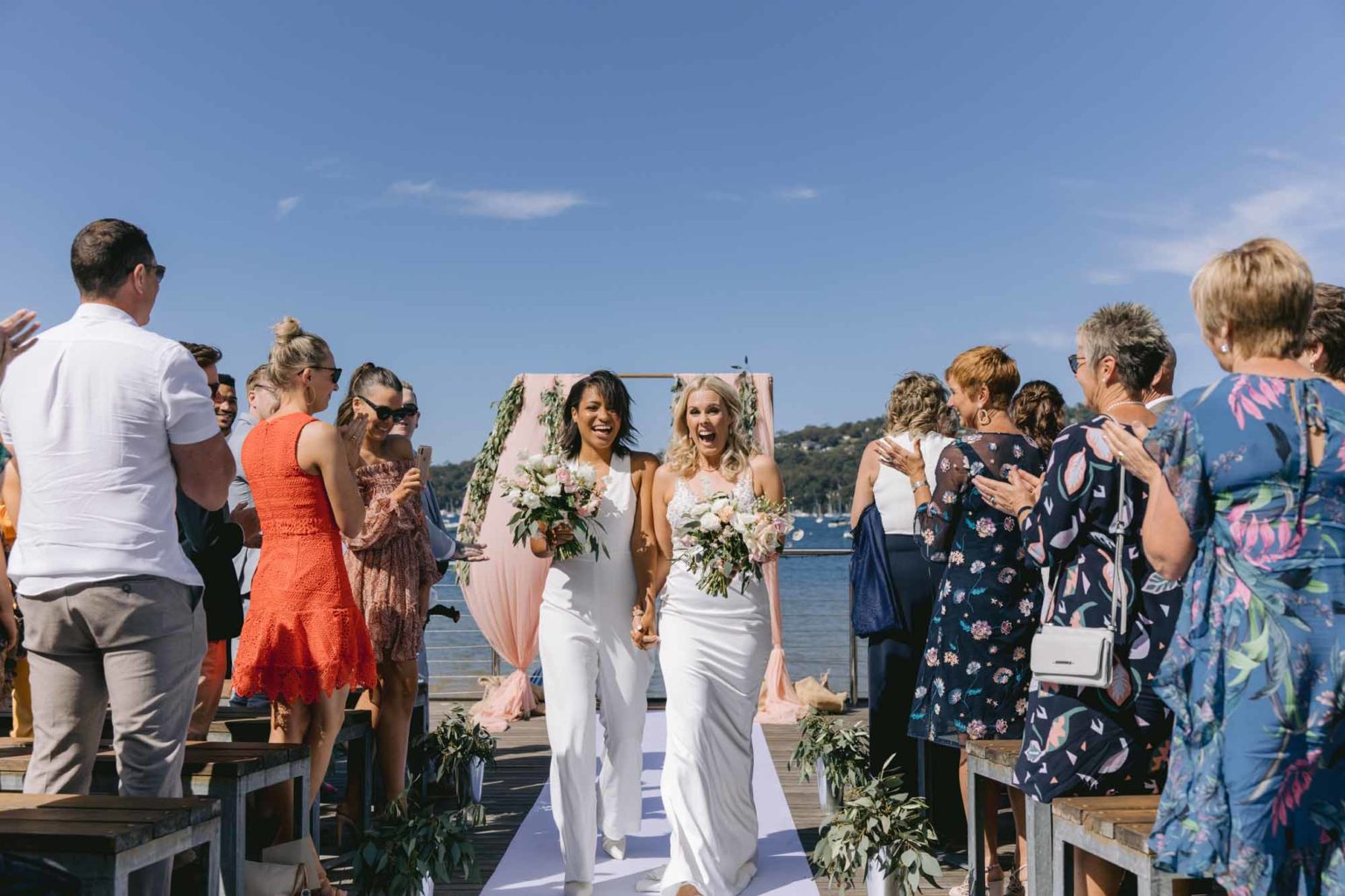 Intimate Australian beach wedding with DIY decor