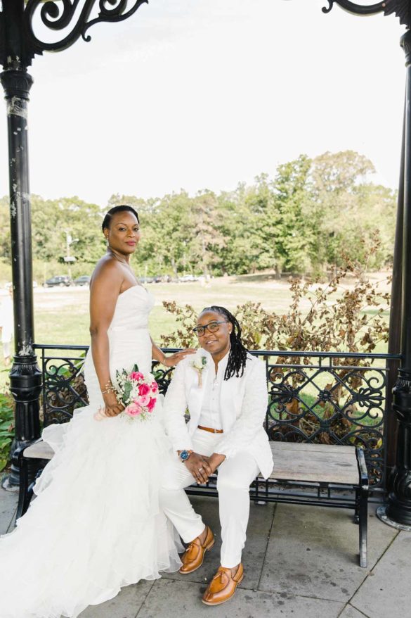 Bright and beautiful outdoor August wedding in New Jersey