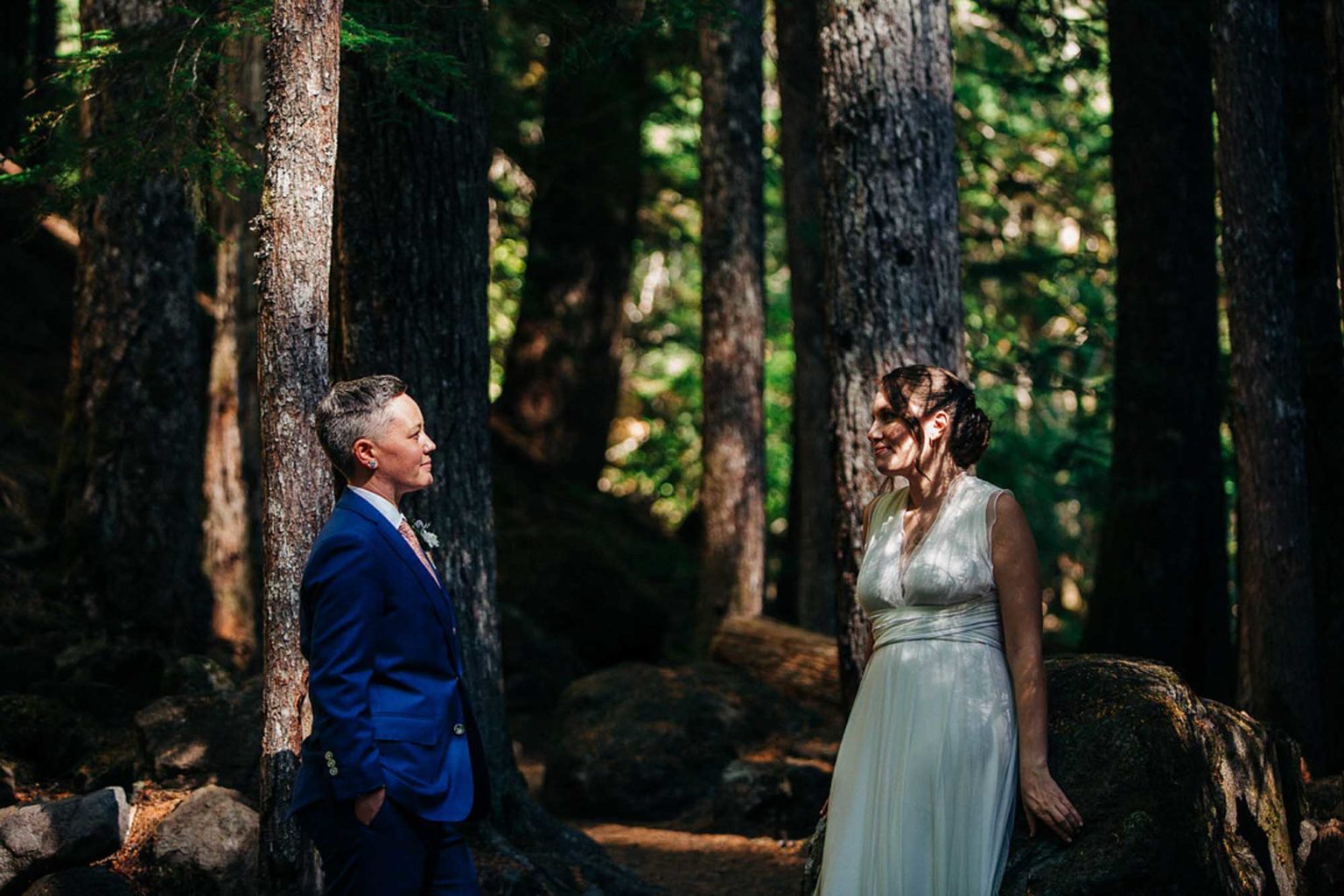 Magnificent waterfall wedding at Oregon's Mt. Hood