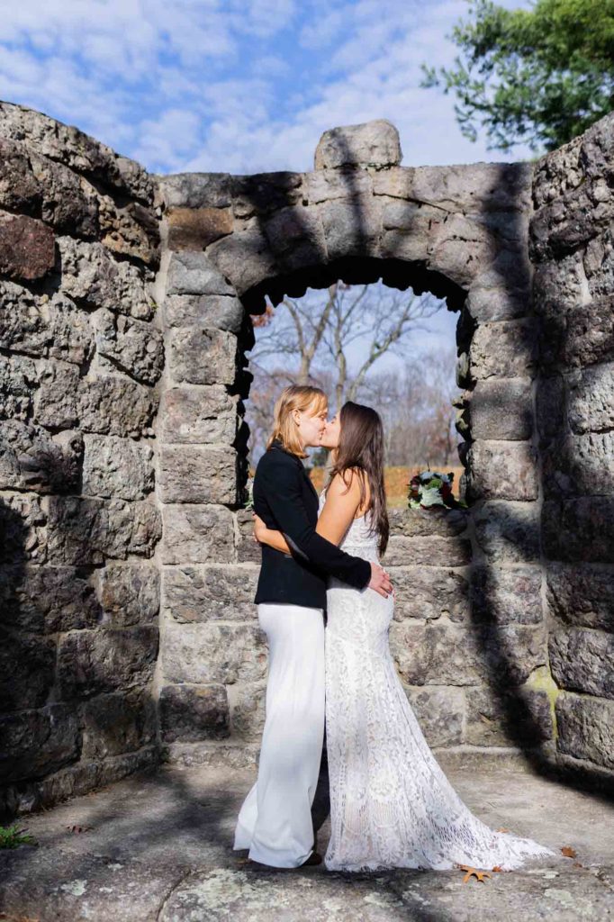 Sunny and intimate Boston elopement with surprise live band