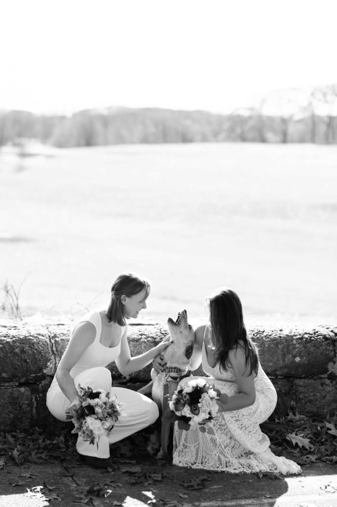 Sunny and intimate Boston elopement with surprise live band