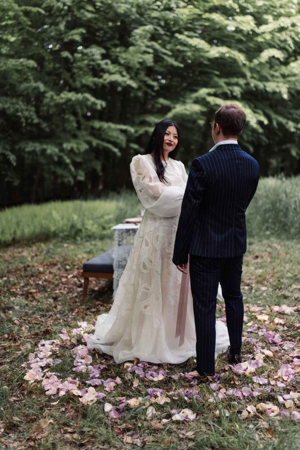 Cottagecore wedding ideas with poetry, tarot cards, and pagan altar