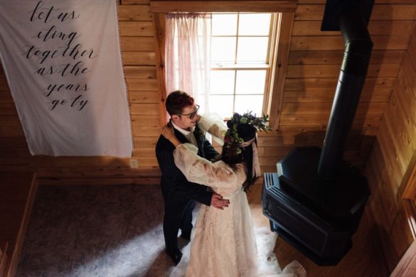 Cottagecore wedding ideas with poetry, tarot cards, and pagan altar