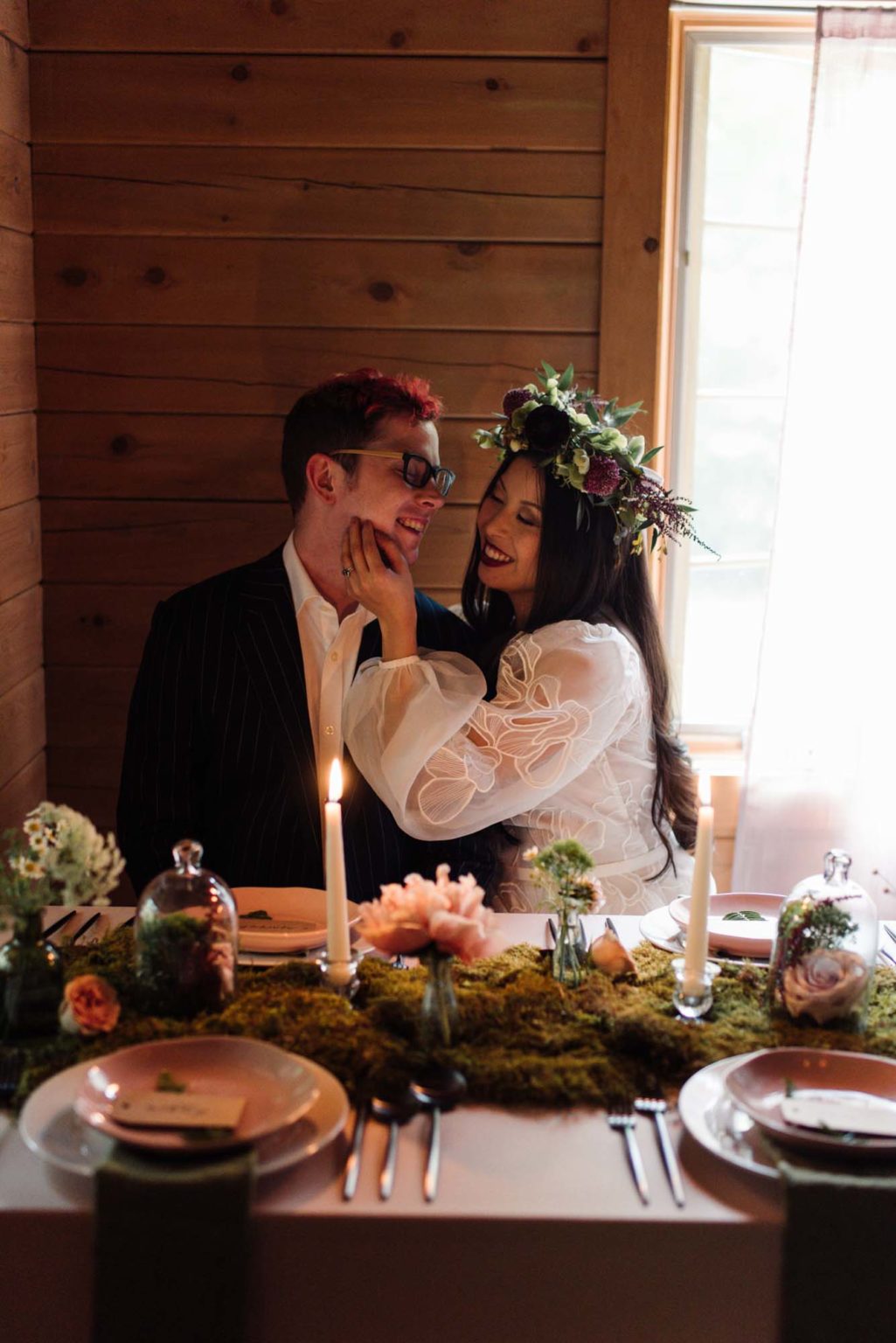 Cottagecore wedding ideas with poetry, tarot cards, and pagan altar