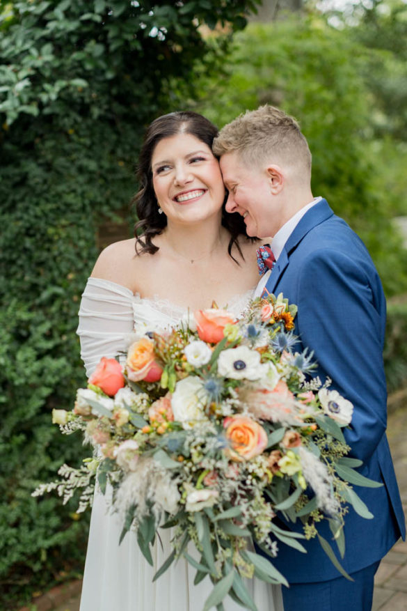 Stefany and Britt's queer, nonbinary wedding at the Lace House in ...