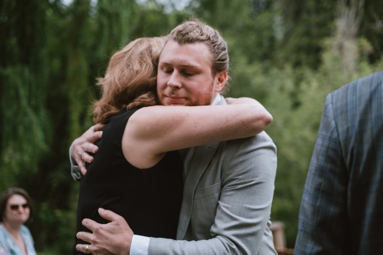 Emily, Willie and Sarah's DIY throuple wedding at the Inn on the ...