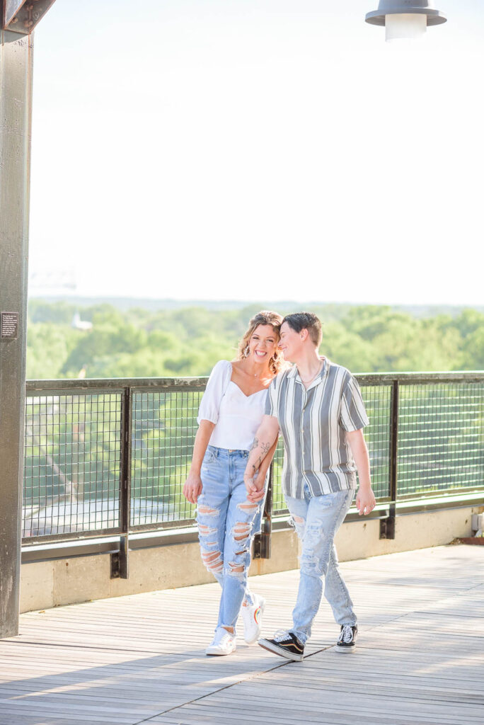 A private proposal with an opal and rose gold engagement ring
