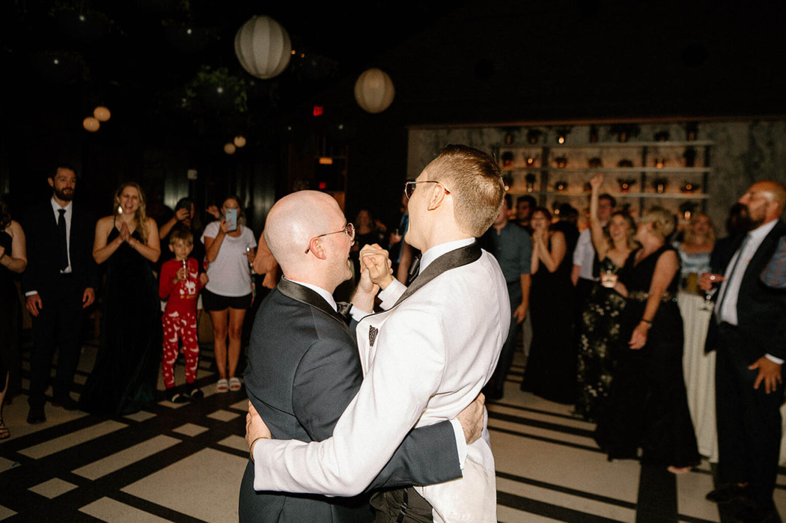 An elegant gay wedding for theater-loving grooms, inspired by Old ...